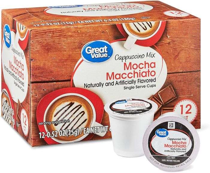 Mocha Macchiato Cappuccino Single Serve Cups 12 Count - Matthews ...