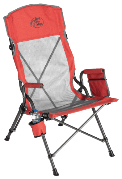 Bass Pro Shops Ergo High Back Camp Chair - Goji Berry - Matthews ...