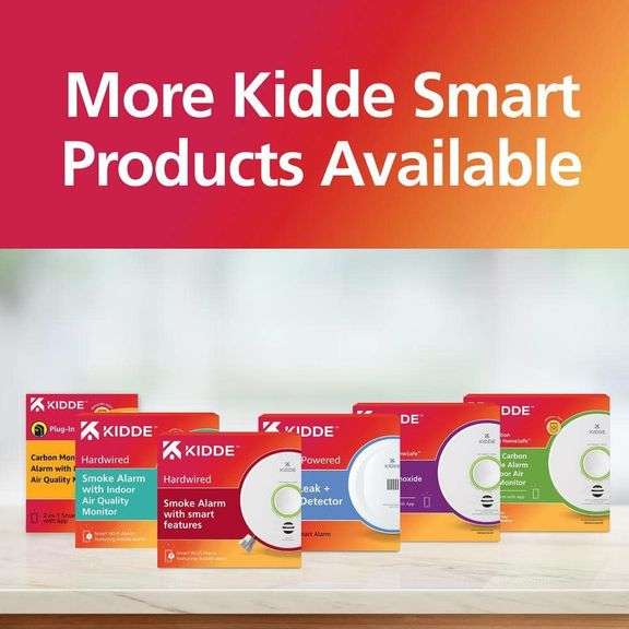 Kidde Kidde Smart Smoke Detector with Indoor Air Quality Monitor ...