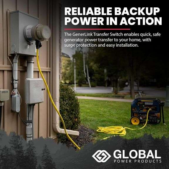 GenerLink Automatic Transfer Switch for Home Generator w/Surge ...