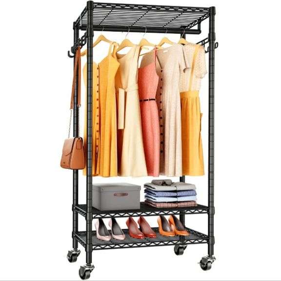 VIPEK R1 Garment Rack - Matthews Auctioneers