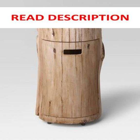 Weathered/Natural Finish Large LP Round Outdoor Fire Column Natural ...