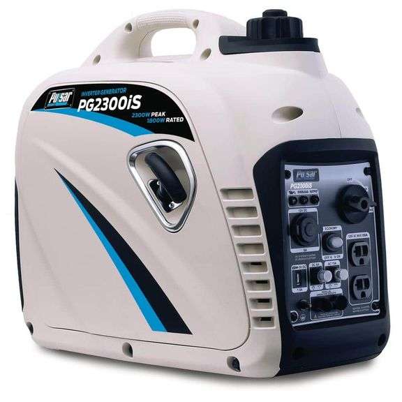 2,300-Watt/1,800-Watt Gasoline Powered Recoil Start Inverter Generator ...