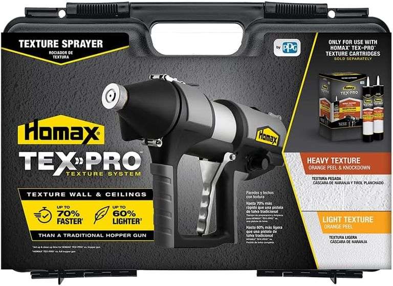 Homax 56198952508 TexPro Texture Sprayer, Black - Matthews Auctioneers