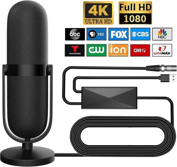 2024 Upgraded Smart TV Antenna for Local Channels with Amplifier and ...