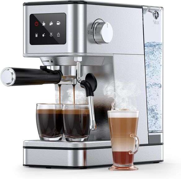 Espresso Machine, 20 Bar Professional Espresso Maker, Milk Frother ...