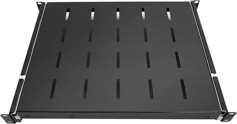 Raising Electronics Sliding Rack Server Shelf 1U 19' 4 Post Rack Mount ...