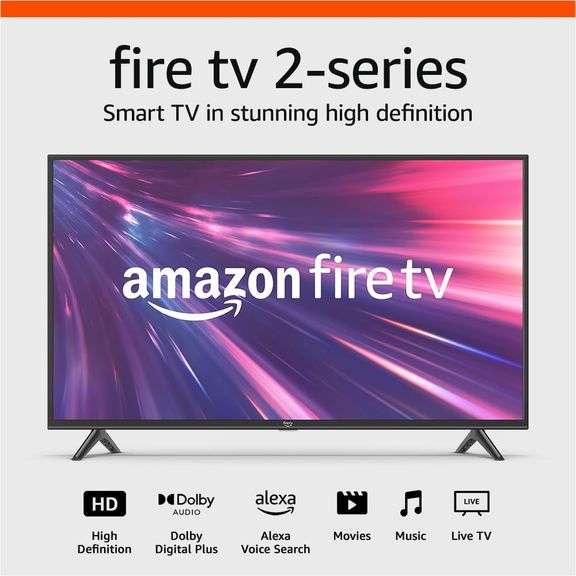 Amazon Fire TV 40" 2-Series (newest model), HD smart TV with Fire TV ...