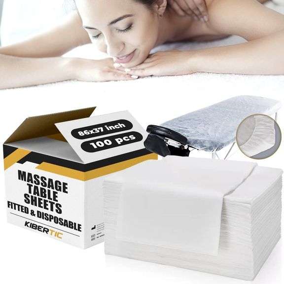 KIBERTIC - 100 Pcs Disposable Adjustable Stretcher Sheets 95 x 220 cm ...