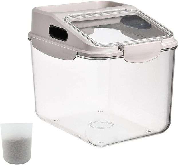 Fhiny 5.5LB Dog Food Storage Container, Airtight Pet Treat Bin ...