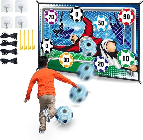 Soccer Ball Game Set for Kids, Indoor Outdoor Games for Adults and ...