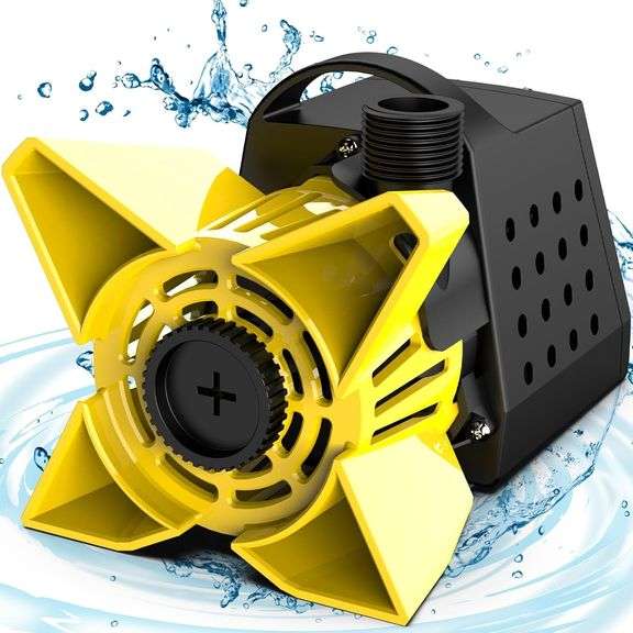 3200GPH Pond Pump, 200W Submersible Water Pump with 33FT Power Cord ...