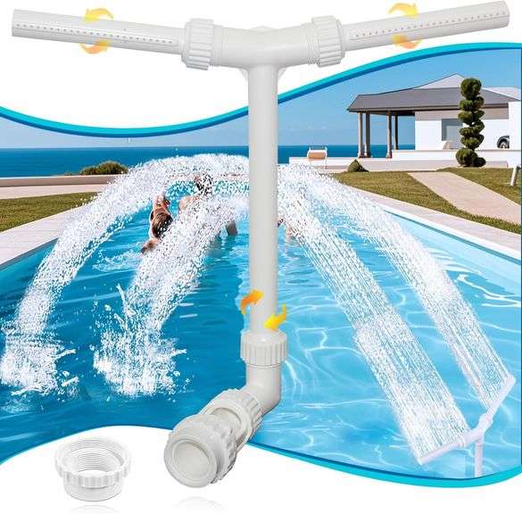 Swimming Pool Waterfall Sprayer, Dual Pool Waterfall Fountain Spary ...