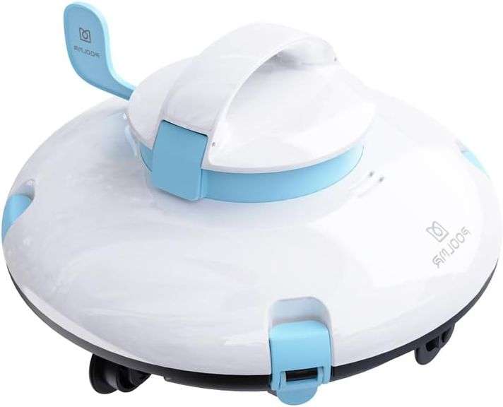 Cordless Robotic Pool Cleaner - Above Ground Pool Vacuum - 52 Ft/Min ...