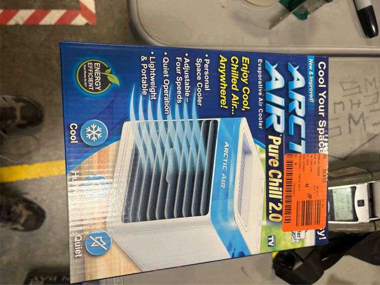 Arctic Air Pure Chill 2.0 Cooler - Quiet, Portable, Hydro-Chill for ...