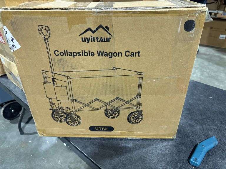 Collapsible Wagon Cart Heavy Duty Foldable, Portable Folding Wagon with ...