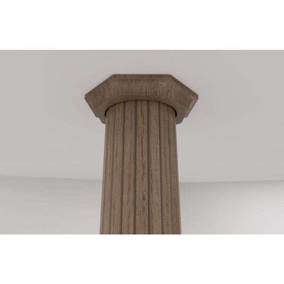 Pole-Wrap 48-in L x 8-ft H Unfinished Red Oak Veneer Fluted Column Wrap ...