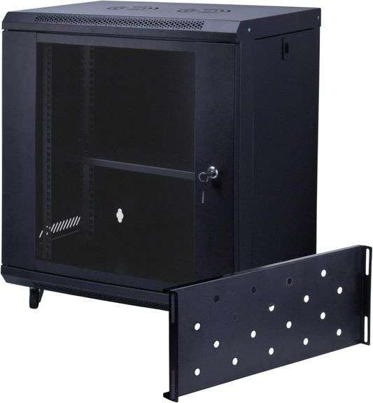 12U Network Server Cabinet Rack with Network Rack Shelf - Matthews ...