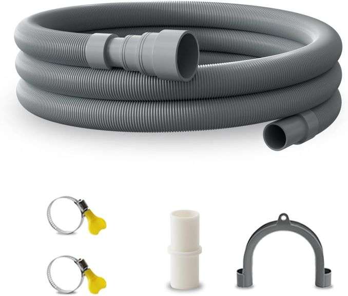 GDLPZM 2-Meter 6.6 FT Universal Washing Machine Dishwasher Drain Hose ...