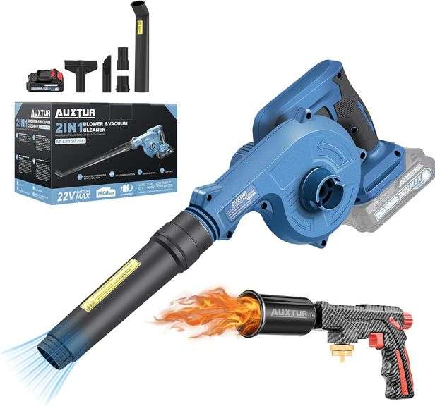 Cordless Leaf Blower and AUXTUR Powerful Butane Torch - Matthews ...