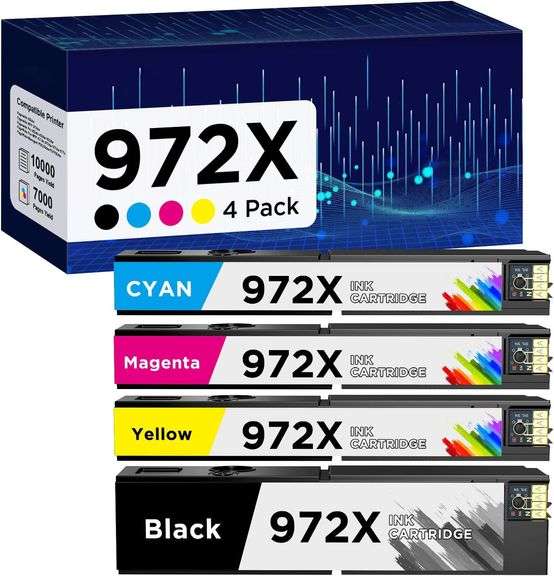 972X Ink Cartridges Compatible with 972X 972A 972 Ink Cartridges High ...