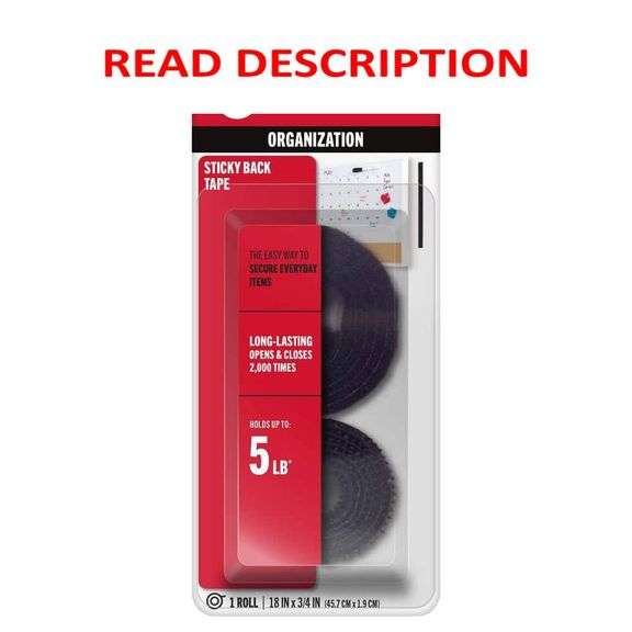 18 in. X 3/4 in. Sticky Back Tape - Matthews Auctioneers