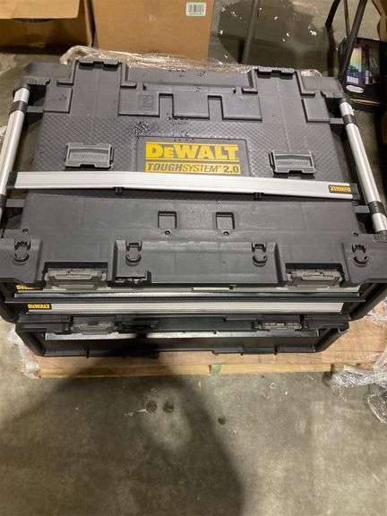 DEWALT stackable tool boxes - Matthews Auctioneers