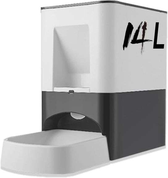 Large Automatic Dog Feeder, 14L Extra Large Breed Auto Dog Feeder Timed ...