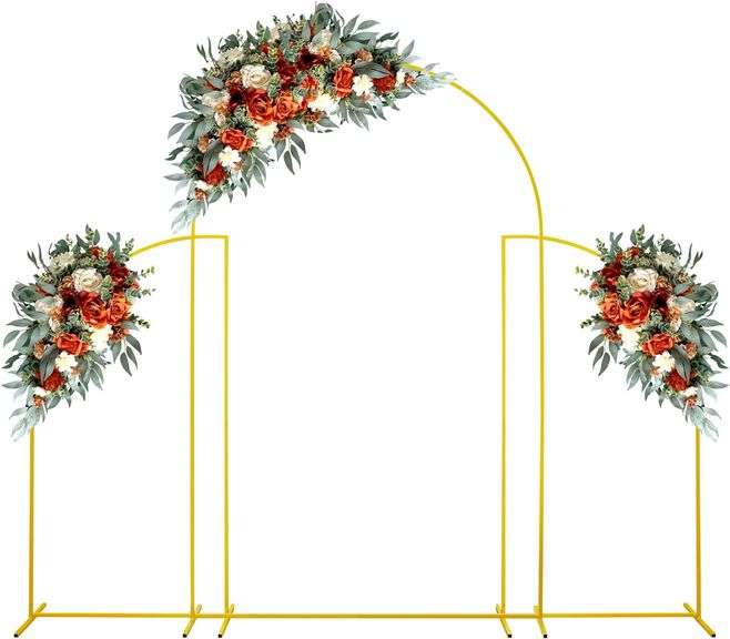 Xizlapu 3 Piece Metal Arch Background Bracket (7.2FT/5FT/5FT), Arch ...