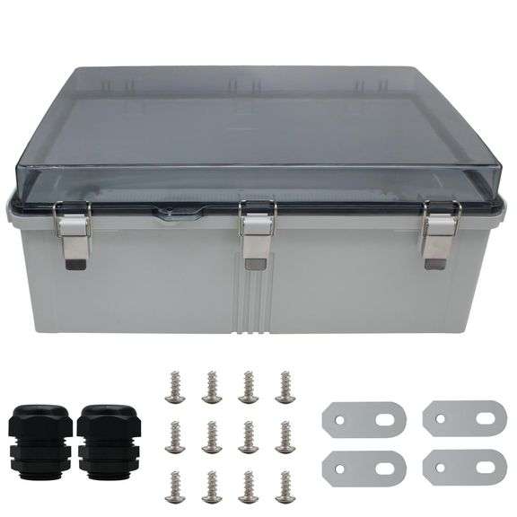 MAKERELE Clear Waterproof Boxes for Outdoors IP67 Large Outdoor ...