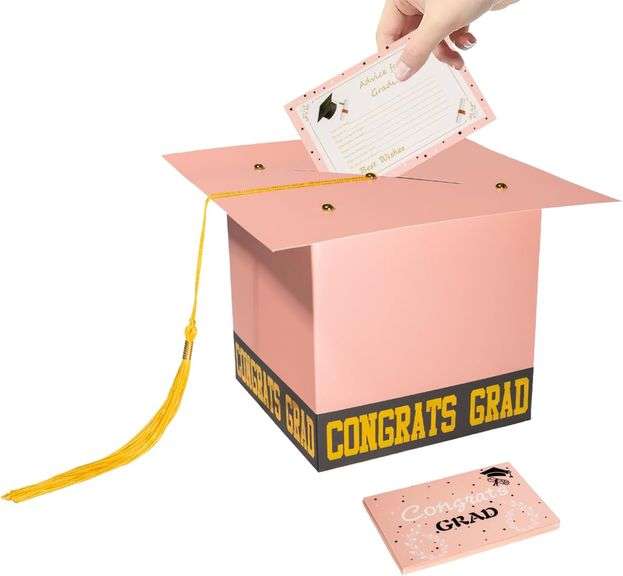 (4) Phedrew 2024 Graduation Card Box with 50Pcs Graduation Cards ...