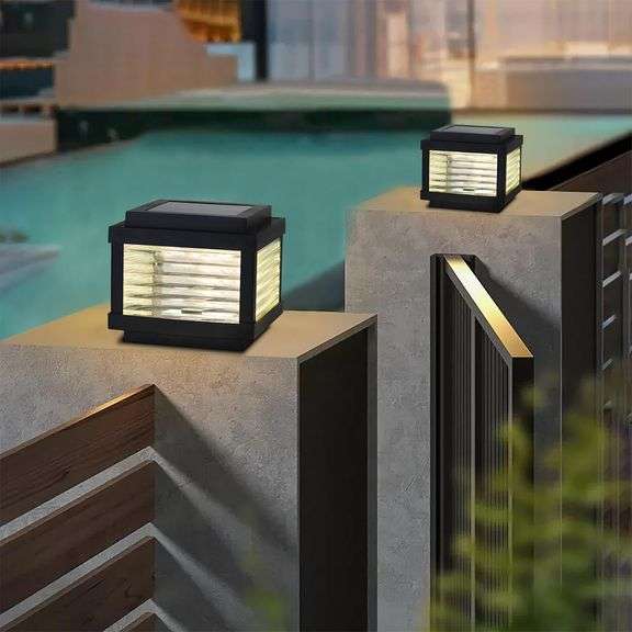 Small Columns and Pillars Solar Post Lights Outdoor, Outdoor Solar Post ...
