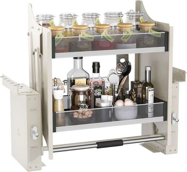 Pull Down Shelf for Kitchen Upper Cabinet,Heavy Duty Pull Down Cabinet ...