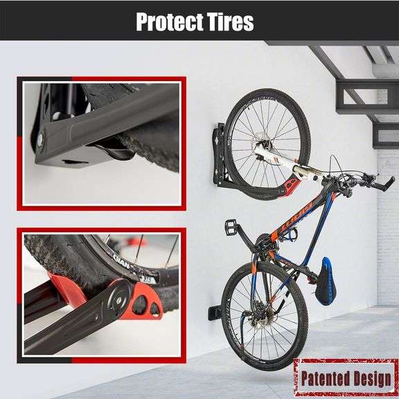 Ultrawall BIKEPAL Swivel Bike Rack, No Lifting Wall Mounted Bike ...