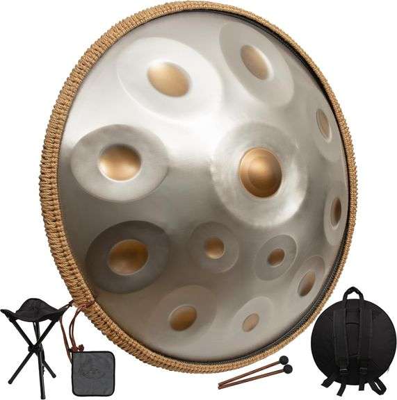 LOMUTY 12 Notes 22 Inches Professional Handpan in Minor D Hand Pan ...