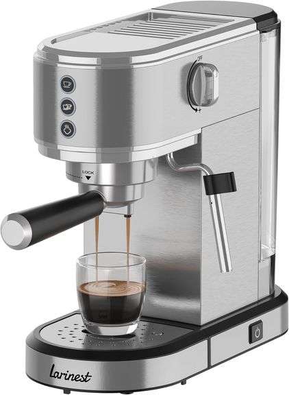 Espresso Machine with Milk Frother,Stainless Steel Espresso Maker, 20 ...