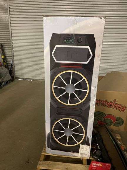 Huge Monster GI30 1800 Watt Party Bluetooth Speaker Dual 15" Subwoofers ...