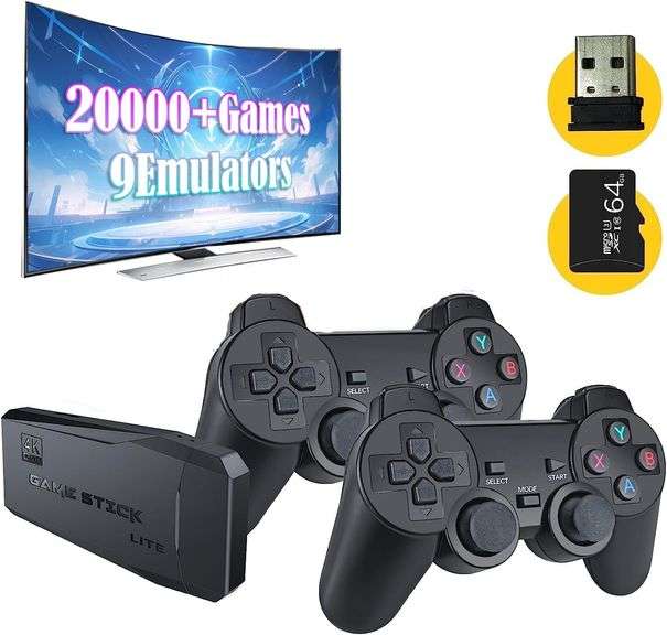 Wireless Retro Game Console,Retro Gaming Console,Retro Game Stick,Plug ...