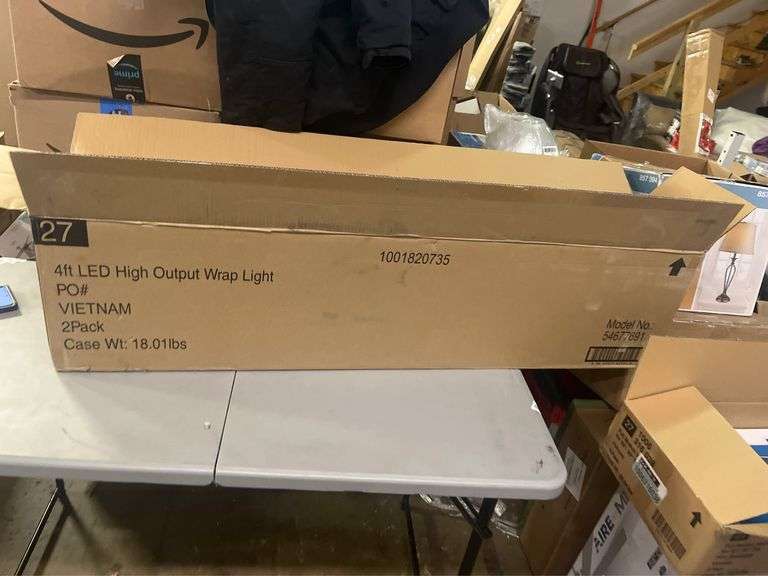 4 ft. High Output 5200 Lumens Integrated LED White Wraparound Light ...