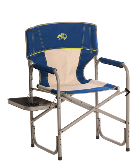 Bass Pro Shops Director Chair with Side Table - Blue/Gray - Matthews ...