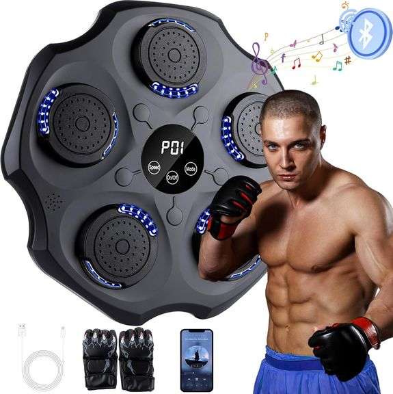 Wothfav Music Boxing Machine, Bluetooth Boxing Machine Wall Mounted ...