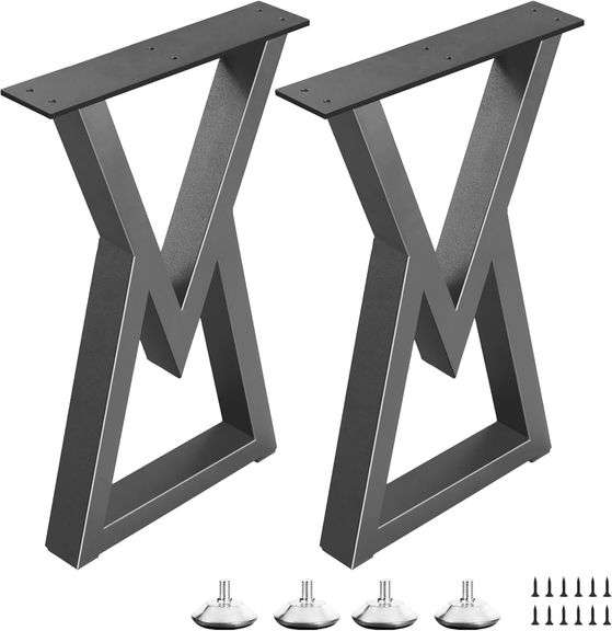 22 Inch Metal Table Legs Bench Legs, Coffee Table Legs Diamond Shape ...