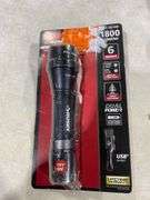 Husky 1800 Lumens Dual Power LED Rechargeable Tactical Focusing ...