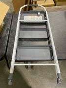 3-Step Compact Steel Step Stool with 225 lb. Load Capacity Type II Duty ...
