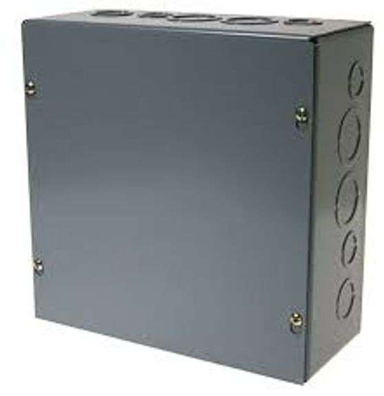 WIEGMANN Gray Metal New Work Standard Enclosure Wall Electrical Box ...