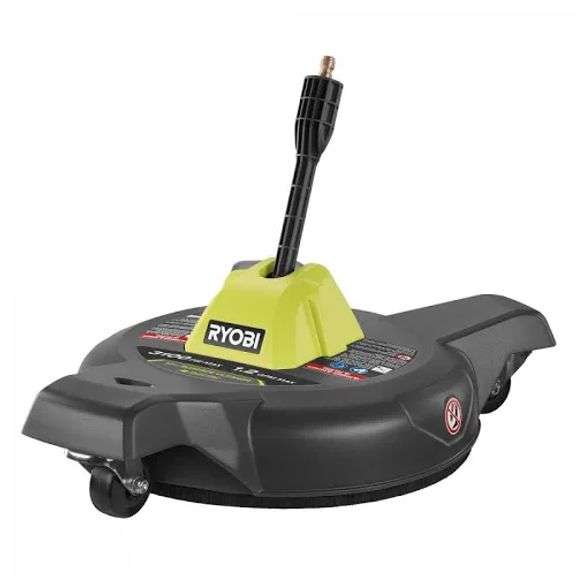 RYOBI 12 in. 3100 PSI Electric Pressure Washer Surface Cleaner with ...