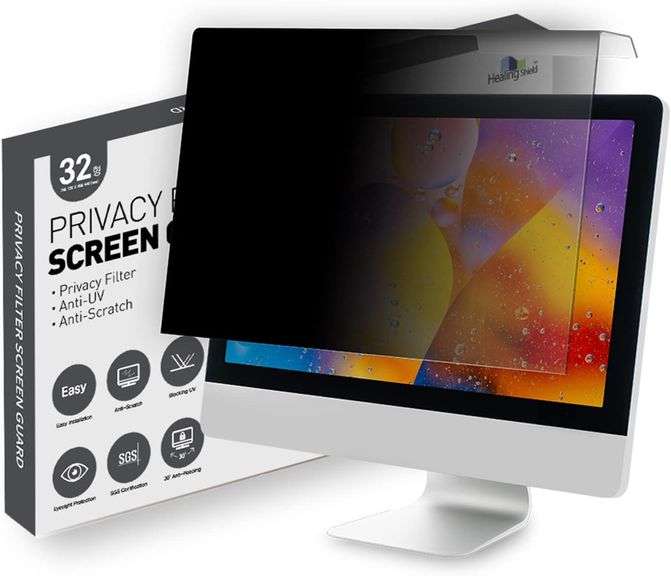 Healing Shield Computer Privacy Screen Filter Guard Widescreen Flat ...