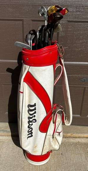 Wilson Golf Bag and Clubs - Matthews Auctioneers