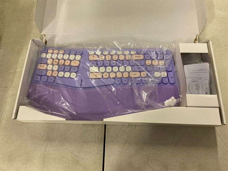 Mofii Wireless Ergonomic Keyboard And Mouse Combo Comfortable Split Keyboard With Curved