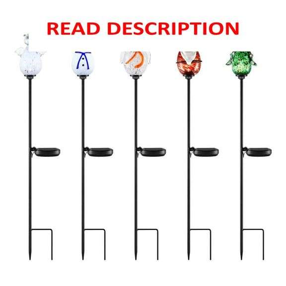 Home Accents Holiday Solar LED Assorted Yard Stake Holiday Yard ...